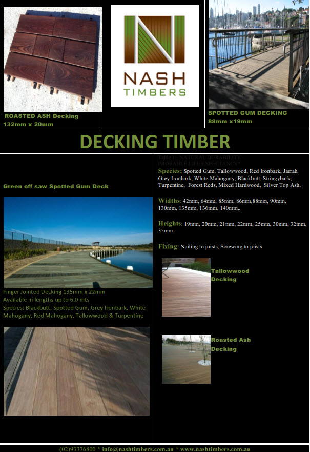 Hardwood Decking - Timber Flooring Sydney Nash Timbers