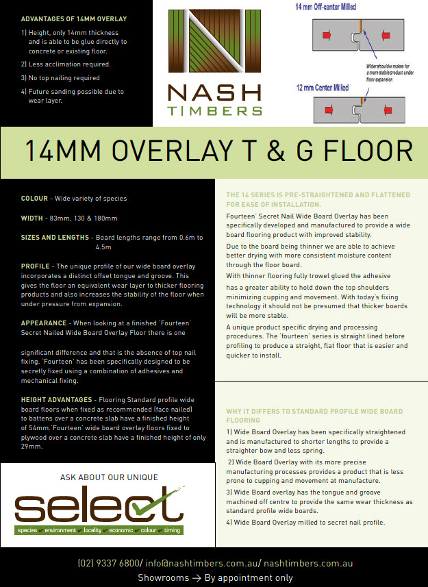 Nash Timbers Solid Overlay Hardwood Flooring - Timber Flooring Sydney ...