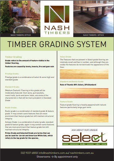 Timber Species Flooring Brochure - Timber Flooring Sydney Nash Timbers